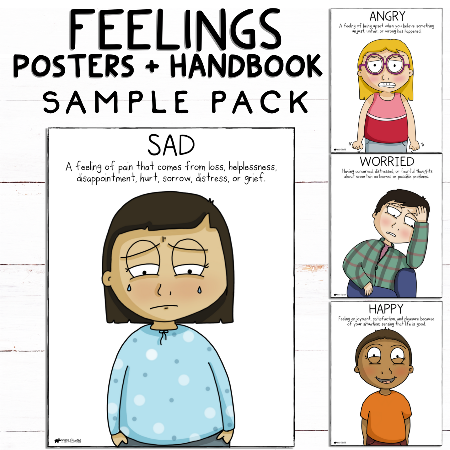 Free Feelings Posters | Social Emotional Learning Activity Freebie ...