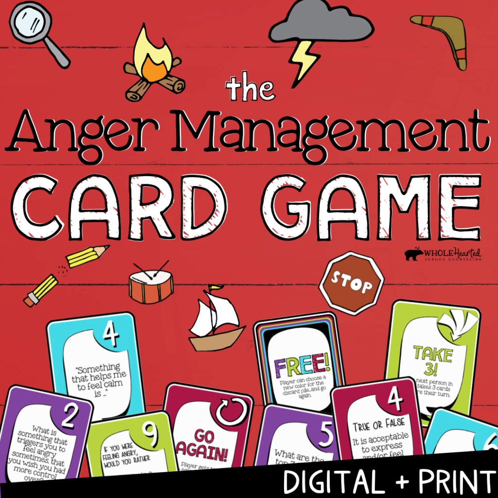 ANGER MANAGEMENT: Print + Digital SEL Game | Social Emotional Distance ...