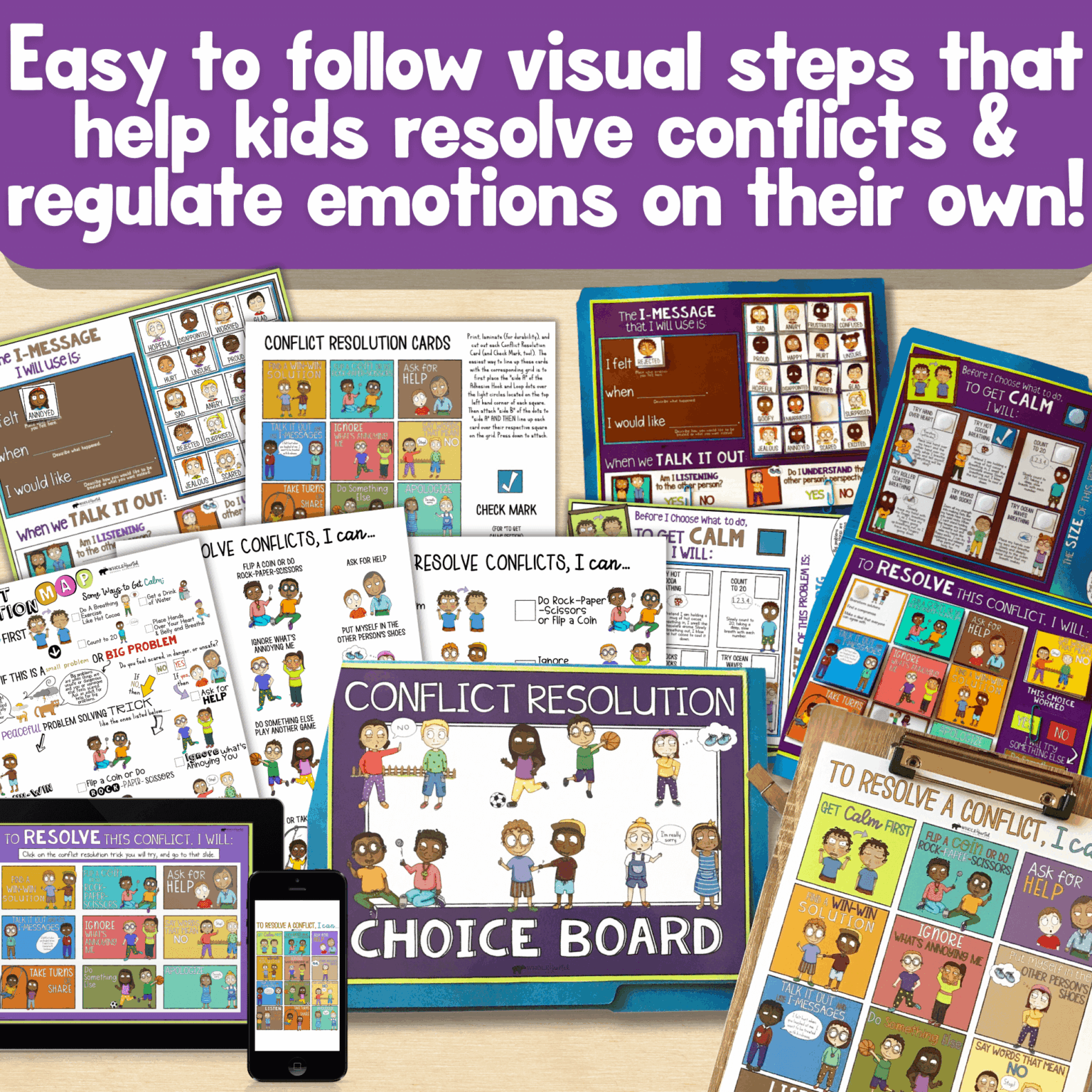 Teach Conflict Resolution for Kids with this Interactive Lap Book ...
