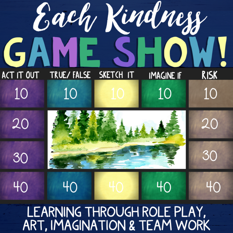 Each Kindness Lesson: Engaging Quiz Show Style Activity - WholeHearted ...