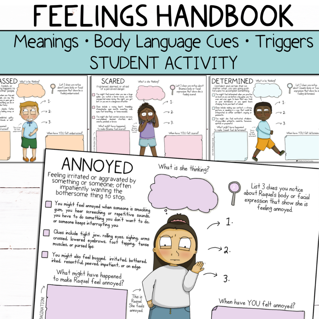 Feelings Posters for Kids: A Visual Guide to 50 Emotions - WholeHearted ...