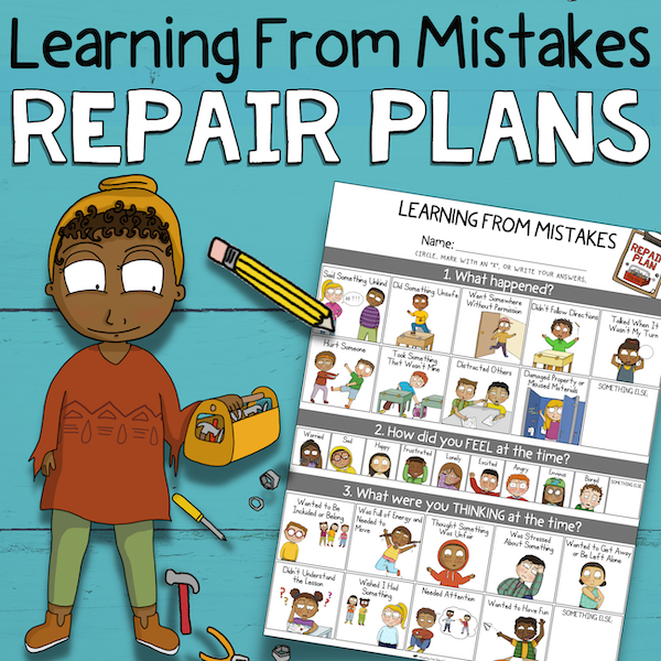 BEHAVIOR REFLECTION THINK SHEETS: Classroom Management & Restorative ...