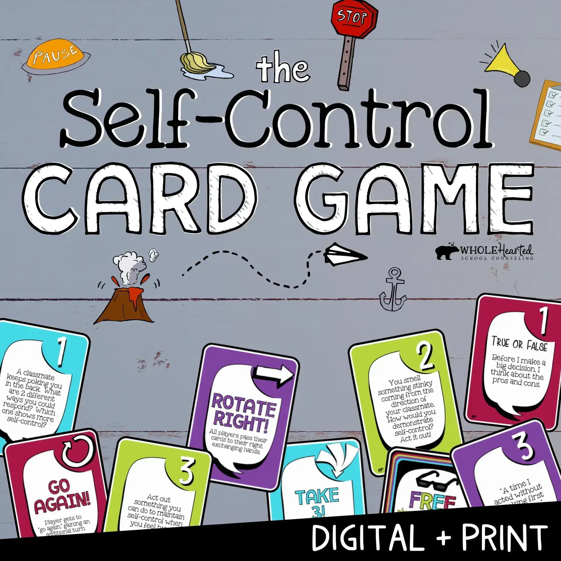 The Self-Control Card Game - WholeHearted School Counseling