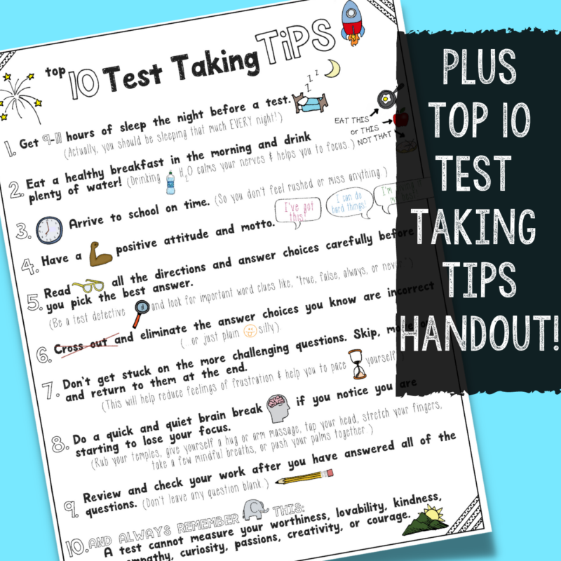 Test Taking Skills Lesson: Fun and Interactive SEL Activity ...