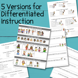BEHAVIOR REFLECTION THINK SHEETS: Classroom Management & Restorative ...