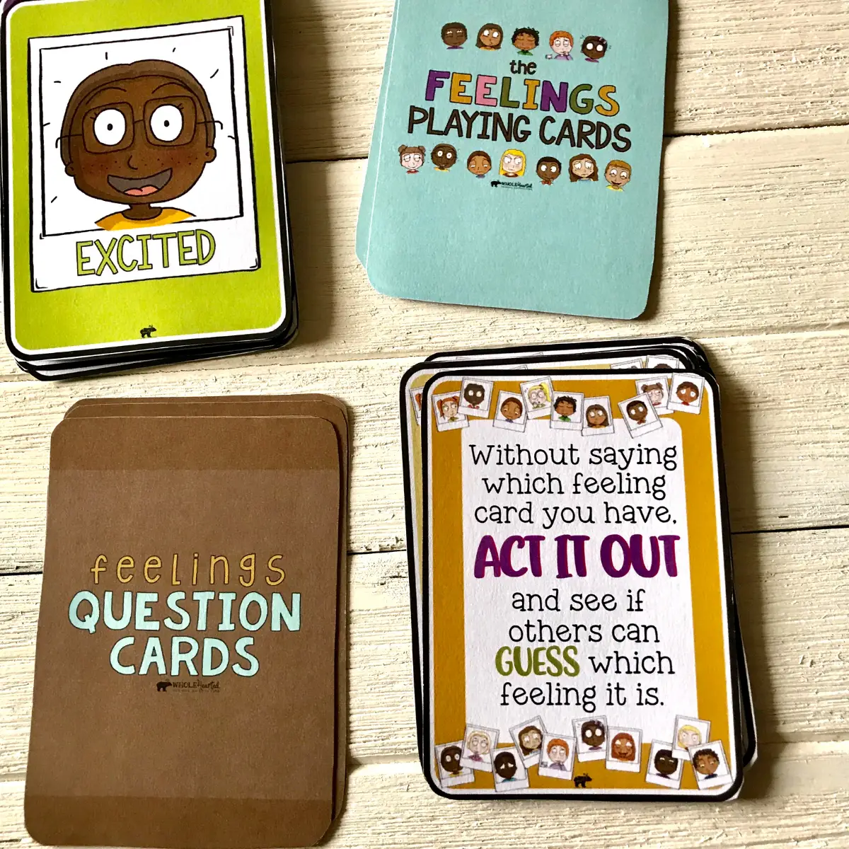 Feelings Card Game Lesson for Kids: Learn to Identify Emotions ...