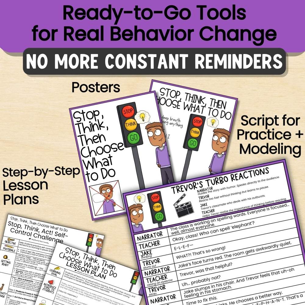 I Can Stop, Think, and Then Choose - WholeHearted School Counseling