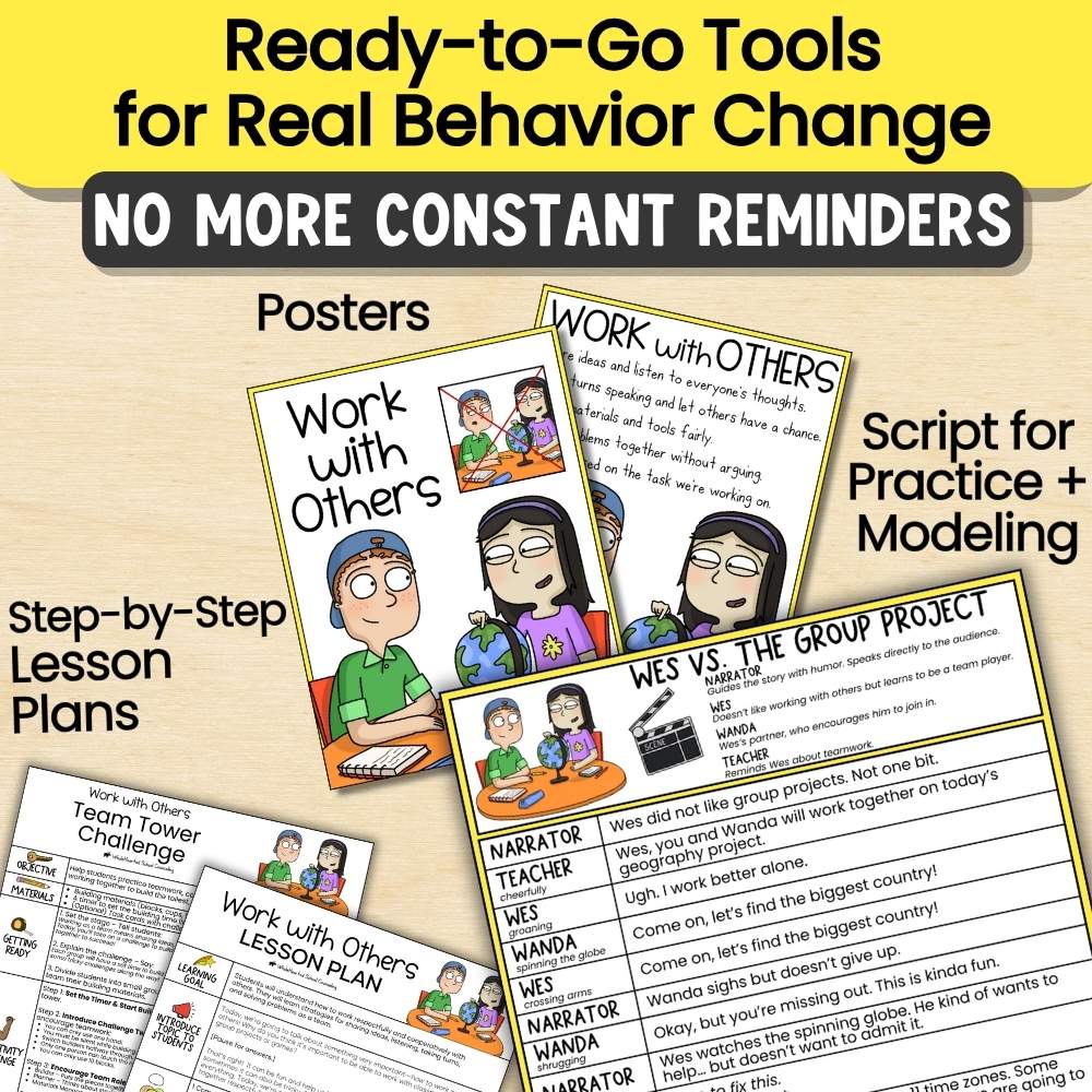 I Can Work with Others Behavior Lesson for K-3 - WholeHearted School ...