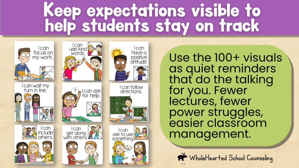 Expected Behavior Posters Visual Support Kit - WholeHearted School ...