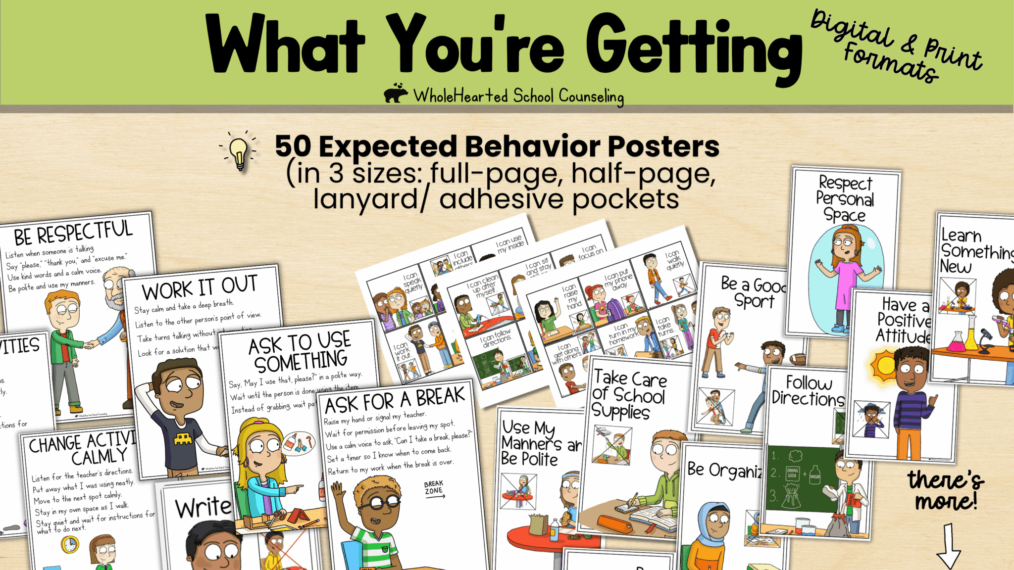 Expected Behavior Posters Visual Support Kit - WholeHearted School ...