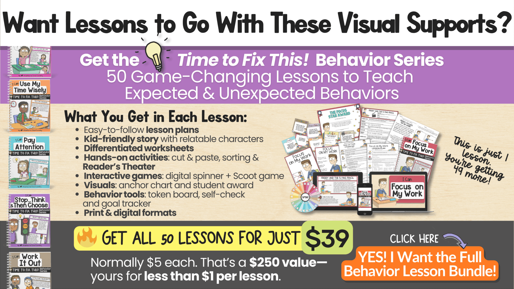 Expected Behavior Posters Visual Support Kit - WholeHearted School ...