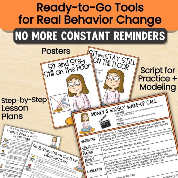 I Can Sit & Stay Still on the Floor - WholeHearted School Counseling