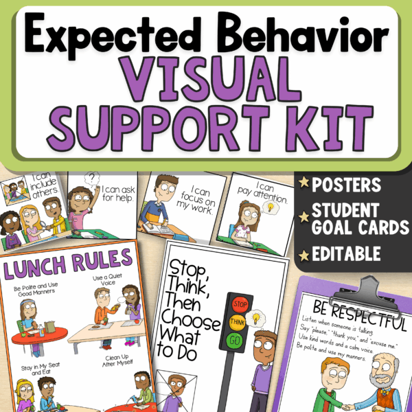 Expected Behavior Posters Visual Support Kit - WholeHearted School ...