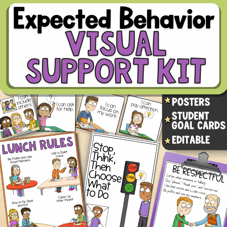 Expected Behavior Posters Visual Support Kit - WholeHearted School ...