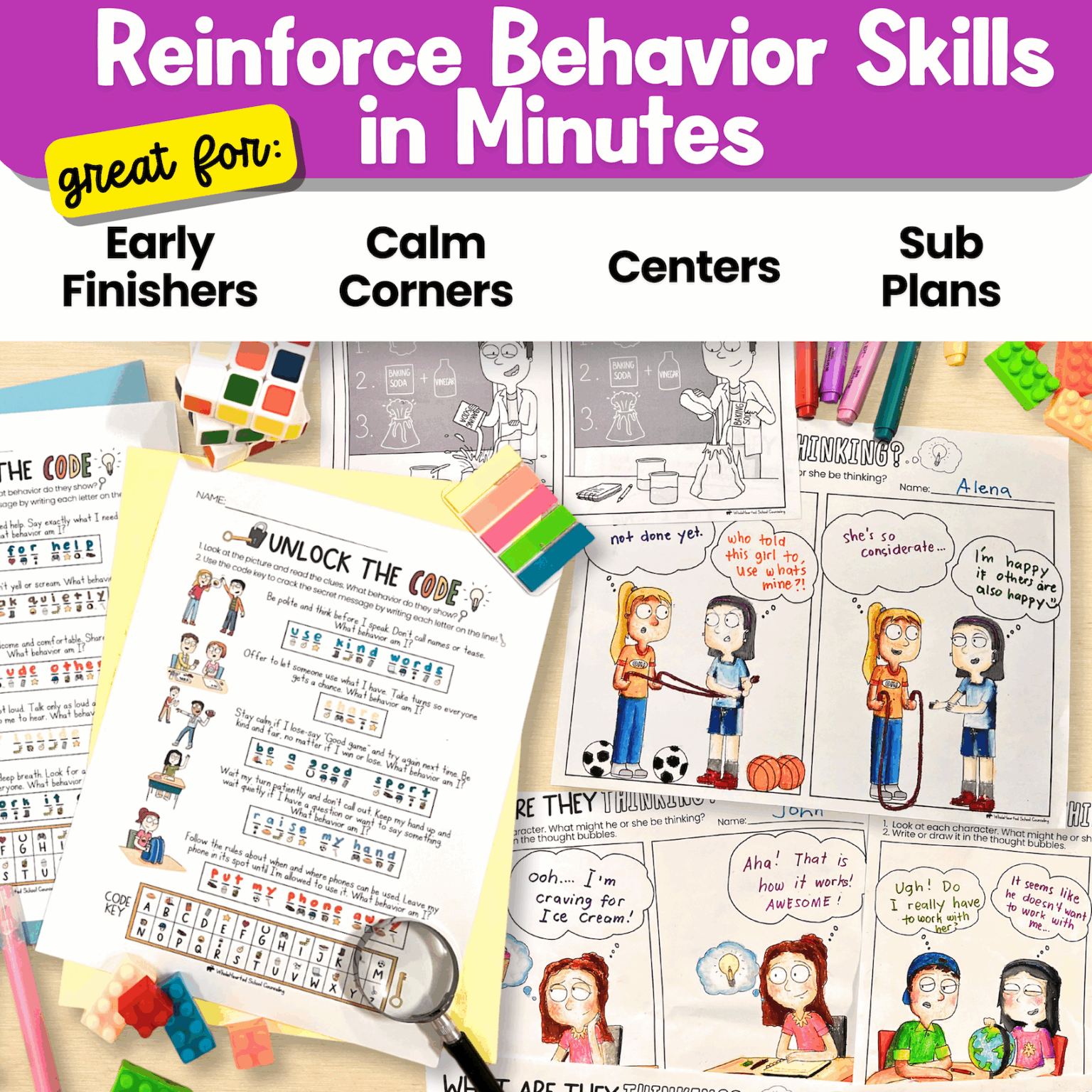 Expected Behavior Worksheets - WholeHearted School Counseling