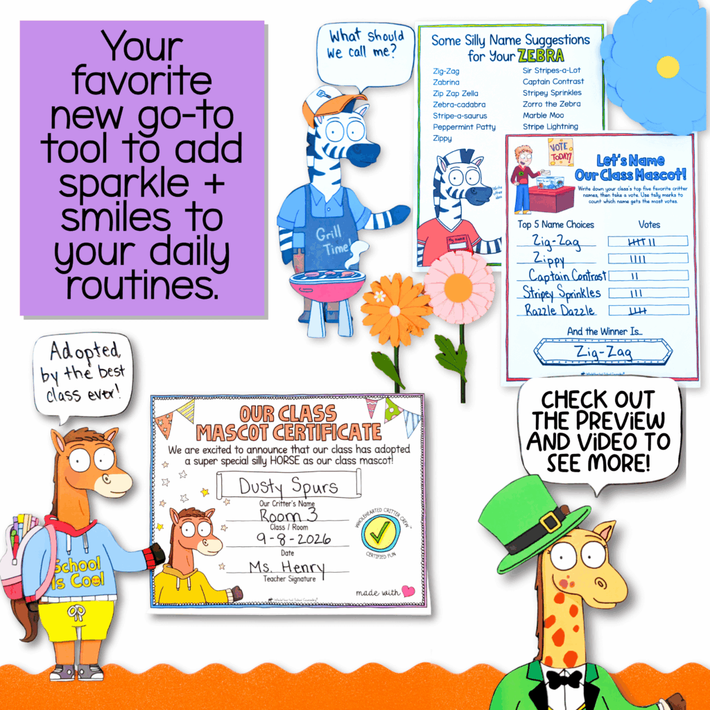 Silly Fox Classroom Mascot System for Classroom Joy